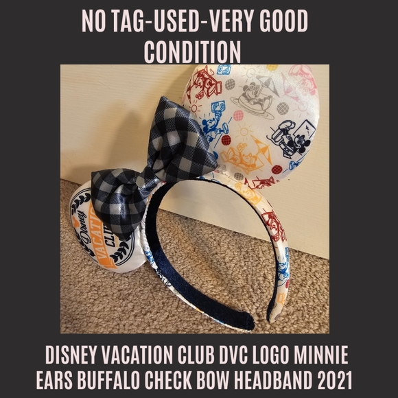 Disney | Accessories | Disney Vacation Club Dvc Logo Minnie Ears ...
